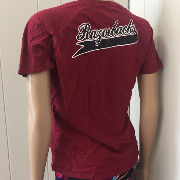 NCAA | Tops | Arkansas Razorbacks Tshirt Size Womens Medium | Poshmark